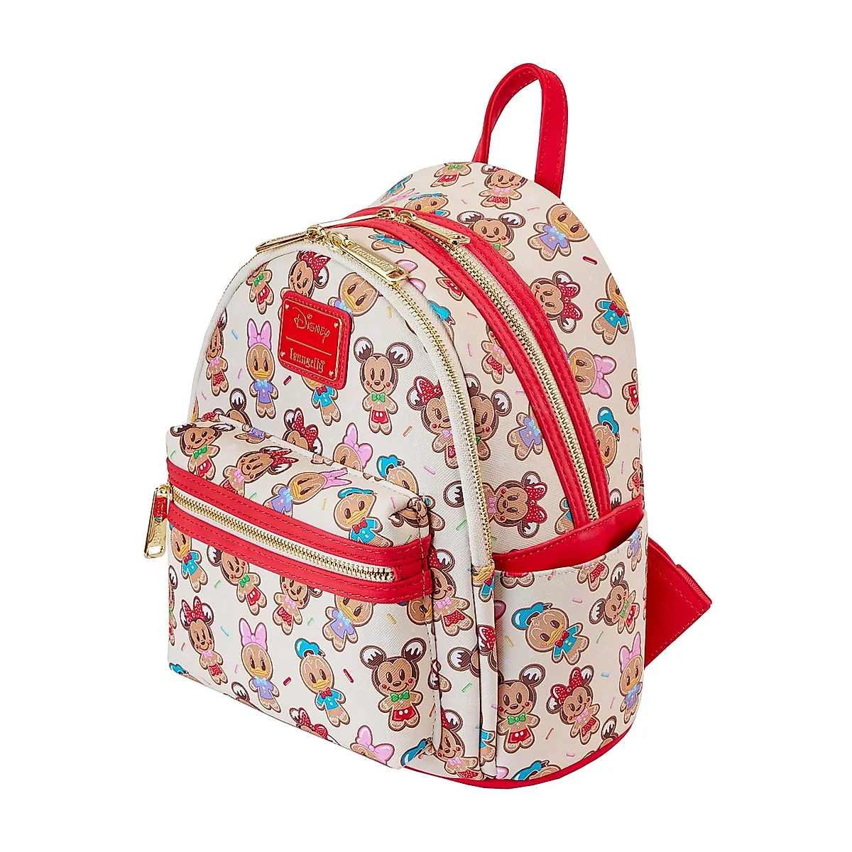 Loungefly Disney Mickey & Friends Gingerbread Cookie All-Over Print Mini Backpack With Ear Headband