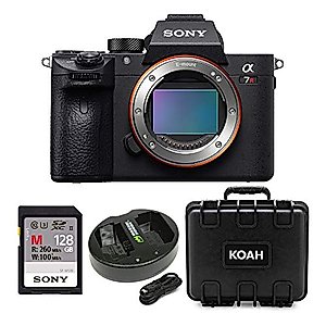 Sony Alpha a7R III A Full-Frame Mirrorless Camera Body with 128GB SD Card Bundle (4 Items)
