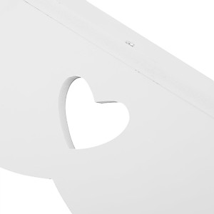 White Carved Wall Hanging Hollow Wall Shelf Wall Decoration Coat Rack Hook White Wood Wall Shelf Shelves