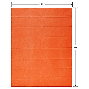 Papyrus 8 Sheet Orange Tissue Paper for Halloween, Thanksgiving, Birthdays and All Occasions