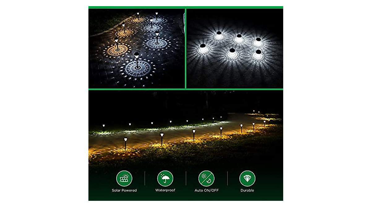 URAGO Super Bright Solar Garden Lights - 10 Pack