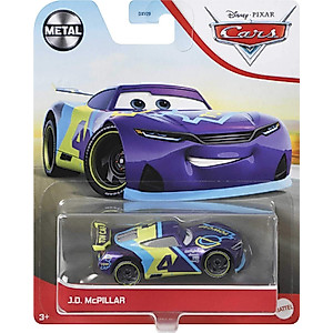Disney Cars Toys J.d. Mcpillar, Miniature, Collectible Racecar Automobile Toys Based on Cars Toys Movies, for Kids Age 3 and Older, Multicolor