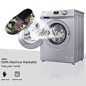 SIXXIN Camo Boys Slippers for Kids House Shoes Cozy Memory Foam Slippers Indoor Outdoor Boys Slippers Size 13 1