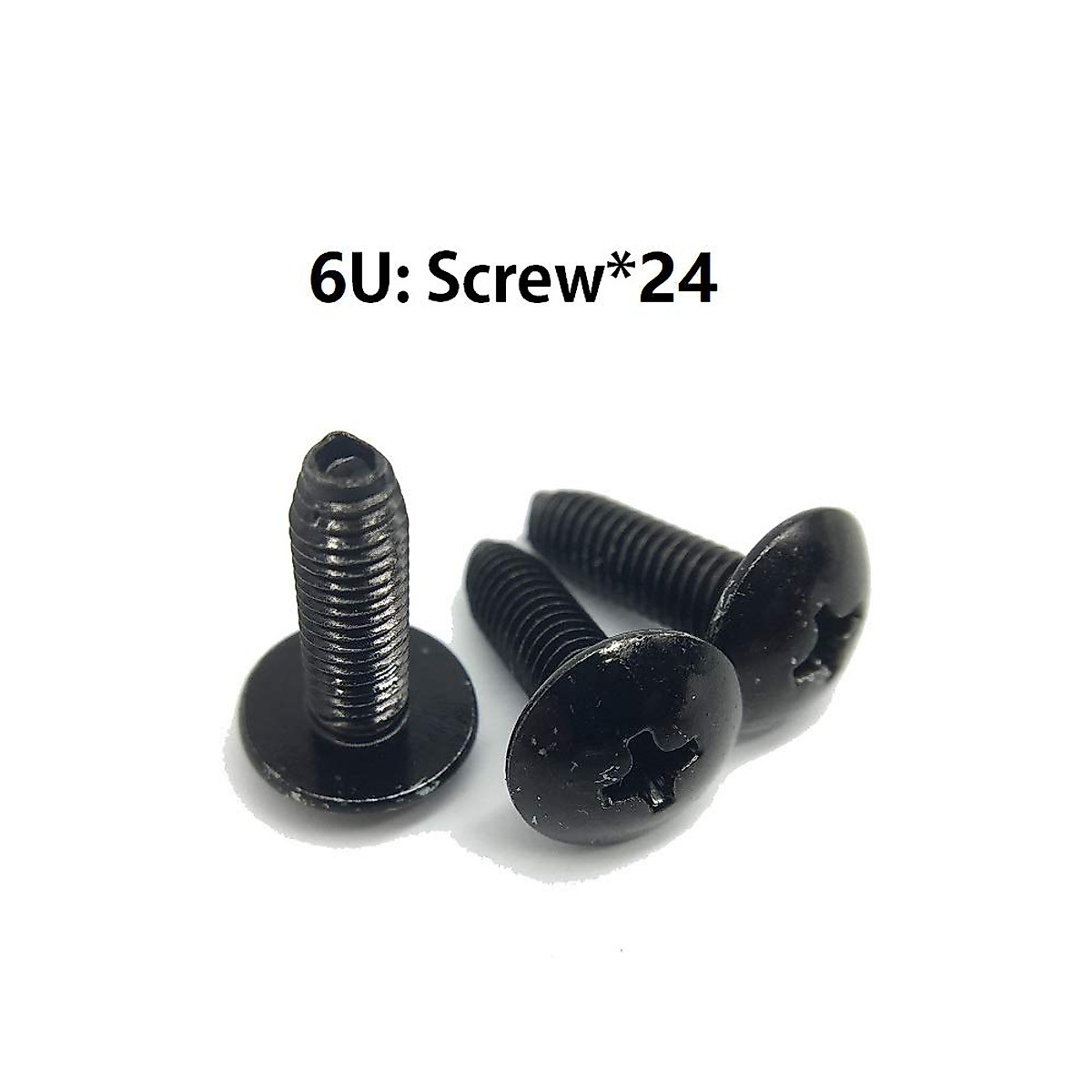 Jingchengmei 6U Steel Rack Rails Kit with Hardware - 2 Pieces (6URR)