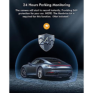 Dash Cam 2K WiFi 1440P Car Camera, Dash Camera for Cars, Front Dashcam for Cars with Super Night Vision, WDR, Loop Recording, G-Sensor, 24 Hours Parking Monitor, APP, Support 128GB Max