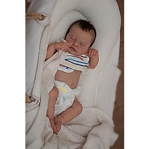 RXDOLL Vinyl Full Body Silicone Reborn Baby Dolls Boy 20 inch Sweet Sleeping Newborn Baby Dolls Realistic Anatomically Correct Baby Boy Doll Lifelike Handmade Reborn Doll