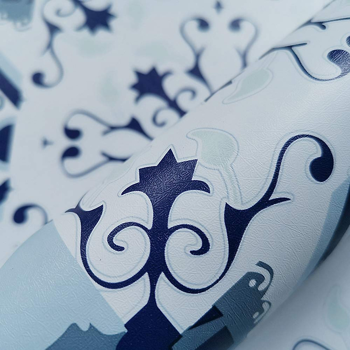 Yifely Retro Porcelain Shelving Paper Peel-Stick Shelf Liner Removable Drawer Sticker Countertop Decor Waterproof 17.7 Inch by 9.8 Feet