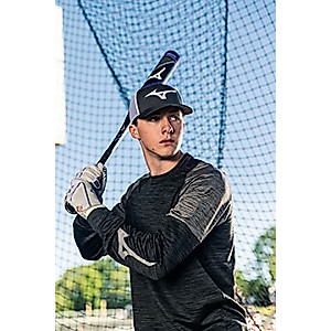 Mizuno Velocity Long Sleeve Crew, Red-Shade, Large