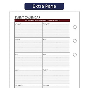 AT-A-GLANCE 2023 Daily Planner Refill, Hourly, 3-3/4" x 6-3/4", Size 3, Portable Size, One Page Per Day, Loose Leaf (063-125Y)