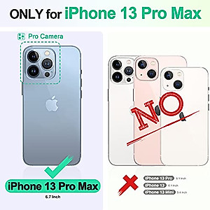 TUCCH Case for iPhone 13 Pro Max Wallet Case, RFID Blocking Card Slot Stand Phone Case with [Shockproof TPU Interior Case], PU Leather Magnetic Flip Cover Compatible with iPhone 13 Pro Max 6.7", Black