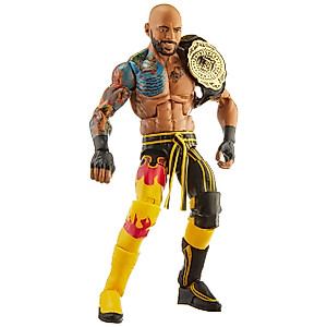 Mattel WWE Ricochet Elite Collection Action Figure, Deluxe Articulation & Life-like Detail with Iconic Accessories, 6-inch
