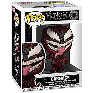 POP Marvel: Venom 2 Let There Be Carnage - Carnage [Cletus Kasady] Funko Pop! Vinyl Figure (Bundled with Compatible Pop Box Protector Case), Multicolor, 3.75 inches