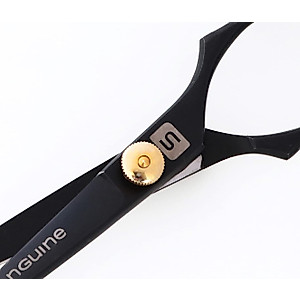 Professional Mustache Scissors, Beard Trimming Scissors, Japanese Moustache Scissors - Extremely Sharp - 5" (13cm) + Presentation Case, Comb and Tip Protector