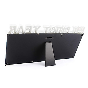 ESTAMICO My First Year Frame Baby Picture Keepsake Frame for Photo Memories, White