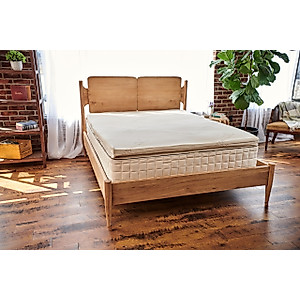 Naturepedic 2'' Adagio Latex Mattress Topper - Thick Cooling Breathable Top Mattress Pad for Back Pain Relief & Full Body Contouring Comfort - Twin