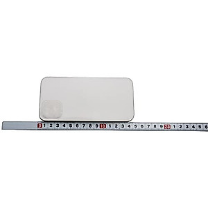 Meichoon Self-Adhesive Measuring Tape Sticky Steel Ruler Tape 1/2 x 16 ft, 5 m Left-Right Reading DC713