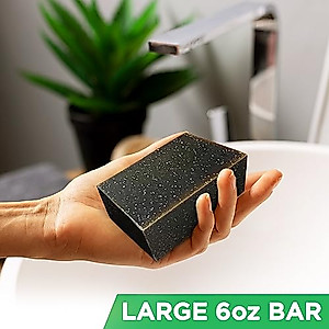 iHeart Nature Organic Neem Soap Bar (Large 6 Ounce) - Herbal Body Odor Cleanser - Moisturizing, Long-Lasting, Creamy Wash - Gentle Skin Hydration and Care