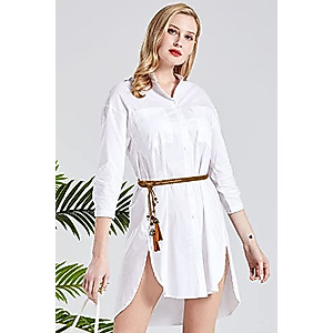 Exotic Women Waist Belt/Rope/Chain with Tassel and Beads in 8 Colors (black tan white)