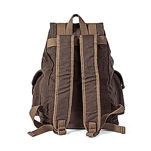 Gootium Classic High-Density Thick Canvas Backpack Rucksack, Tiramisu, Small