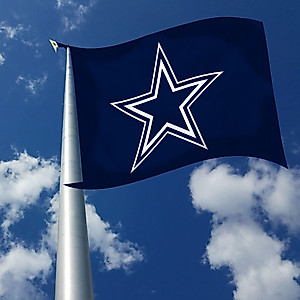 Rico Industries NFL Football Dallas Cowboys Blue 3' x 5' Banner Flag