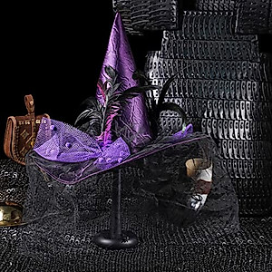 Mythrojan 14.5 Inch SOLID WOOD HAT DISPLAY STAND Sturdy Wooden Display Stand for Medieval Renaissance Cosplay Halloween Pin up Retro Hats