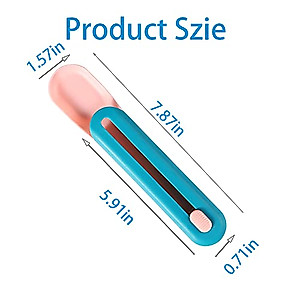 Nuatpetin Cat Food Spoon, Safe Cat Strip Squeeze Spoon, Reusable Cat Strip Lickable Liquid Treat Universal BPA Free Pet Feeder Spoon, Cat Wet Food Spoon, Pet Feeder Cat Treats Spoon Plastic