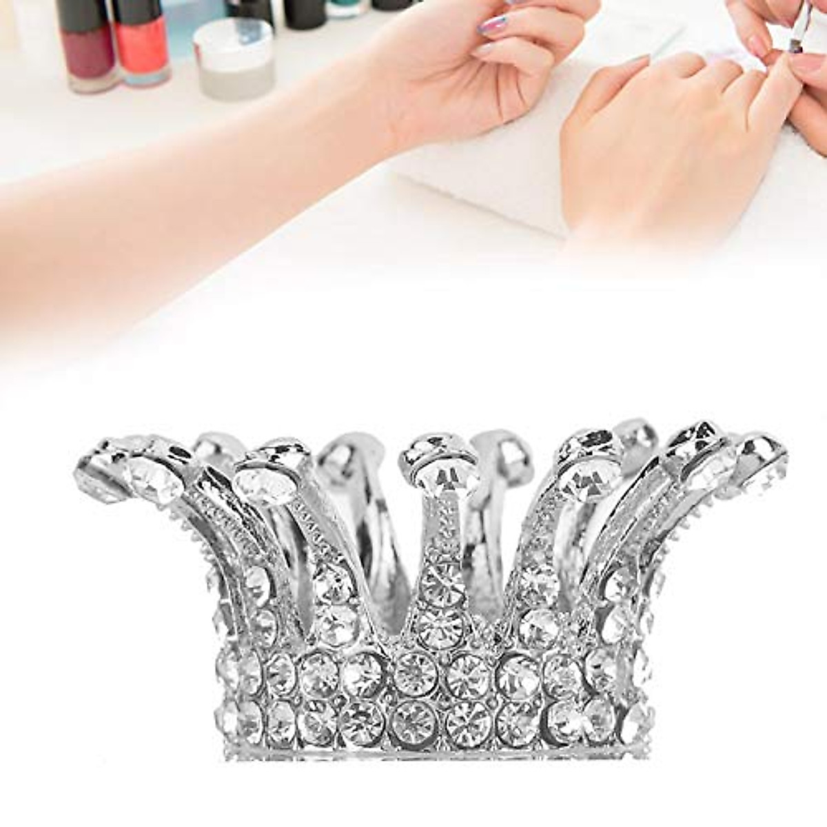 Nail Art Brush Holder, 3 Types Crown Design Nail Art Brush Holder Set Pen Displayer Stand Tools Brush Holders(2)