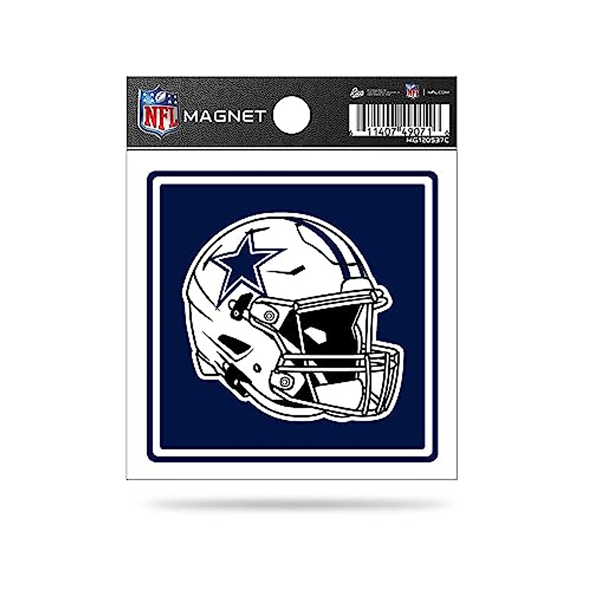 Rico Industries NFL Football Dallas Cowboys 3D Helmet 4" x 4" Magnet for Car, Refrigerator, Locker, Office Cabinet