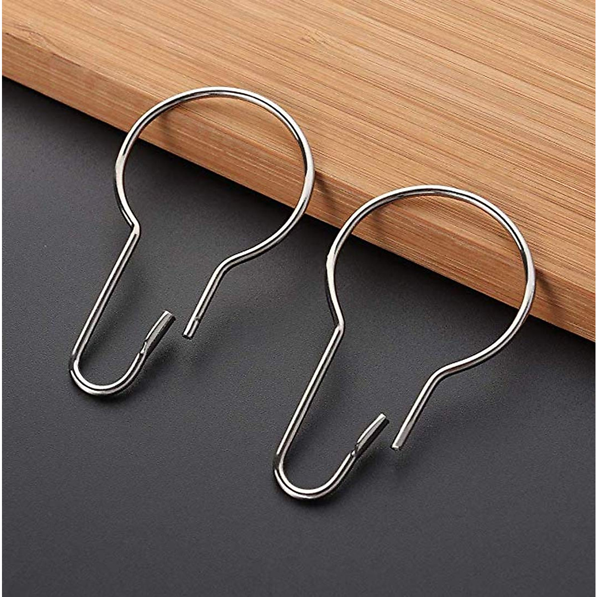 A person who loves life，Shower Curtain Ring Hook Metal Shower Ring 100pcs