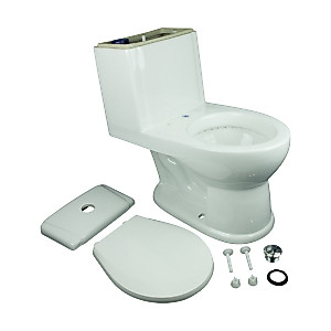 Renovators Supply Potty Training Toilet 12 In. White Ceramic Toddler Potty Training Toilet With Round Seat, Pack Of 2