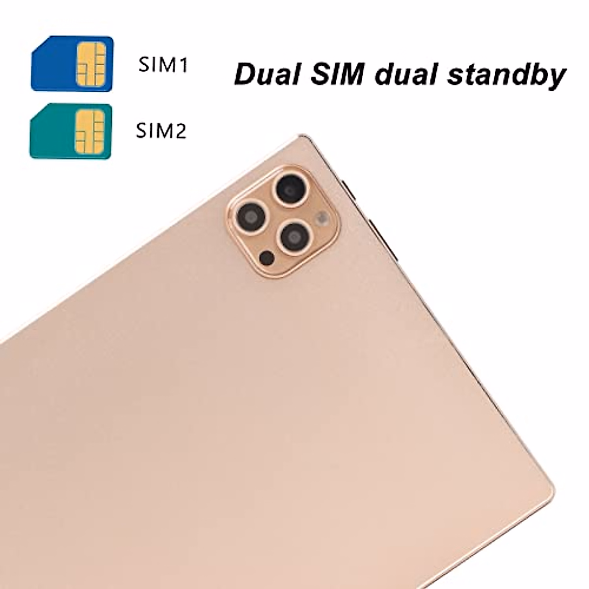 Kids Tablet, 4G Calling Gold 10 Inch 100-240V Writing Tablet US Plug