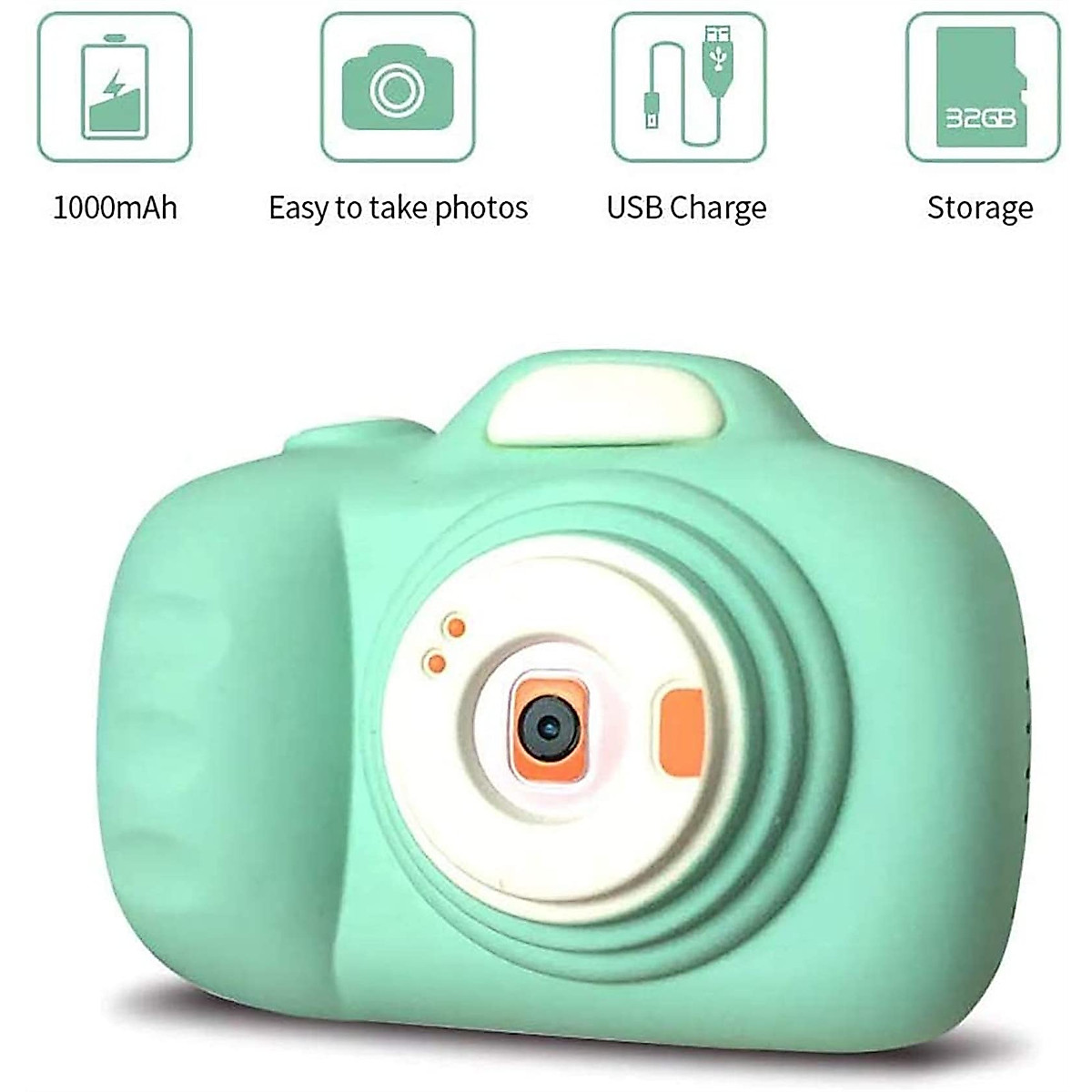 GIENEX Kids Toy Gift Camera for 4-9 Years Old Boys and Girls, 1080P HD Child Camera, Digital Gift for Kids Camera with 2.3 Inch LCD Display