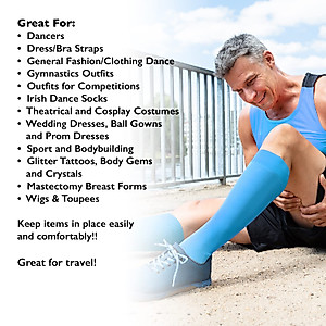 IT Holds Roll On Body Adhesive, Sweat Resistant, for Oily and Dry Skin, Clear & Non-Toxic- 2.0 Ounce Made in USA