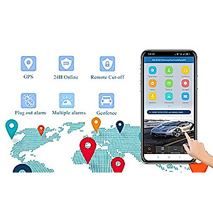 4G Wired GPS Tracker for Vehicles with 1 Year Subscription No Monthly Fee Real Time Hidden Hardwired Car Tracking Device Remote Engine Kill Switch for Truck Trailer Motorcycle Fleet Location Locator
