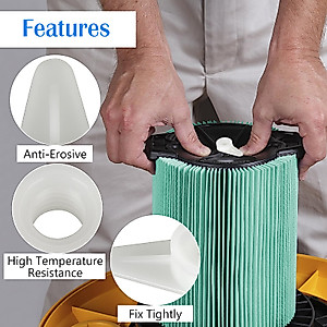 4 Pcs 73316 Vac Filter Plate Nut, Shop Vac Filter Nut Replacement Wet Dry Vac Compatible with Craftsman Pre-2010 Ridgid Shop Vacuum Attachments