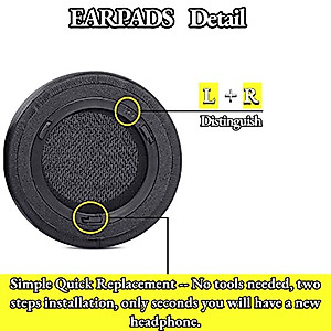 YunYiYi Thicken Upgrade Virtuoso RGB SE Ear Cushions Replacement Compatible with Corsair Virtuoso RGB Wireless SE /Virtuoso XT Gaming Headset Protein Leather Replacement Earpads Parts