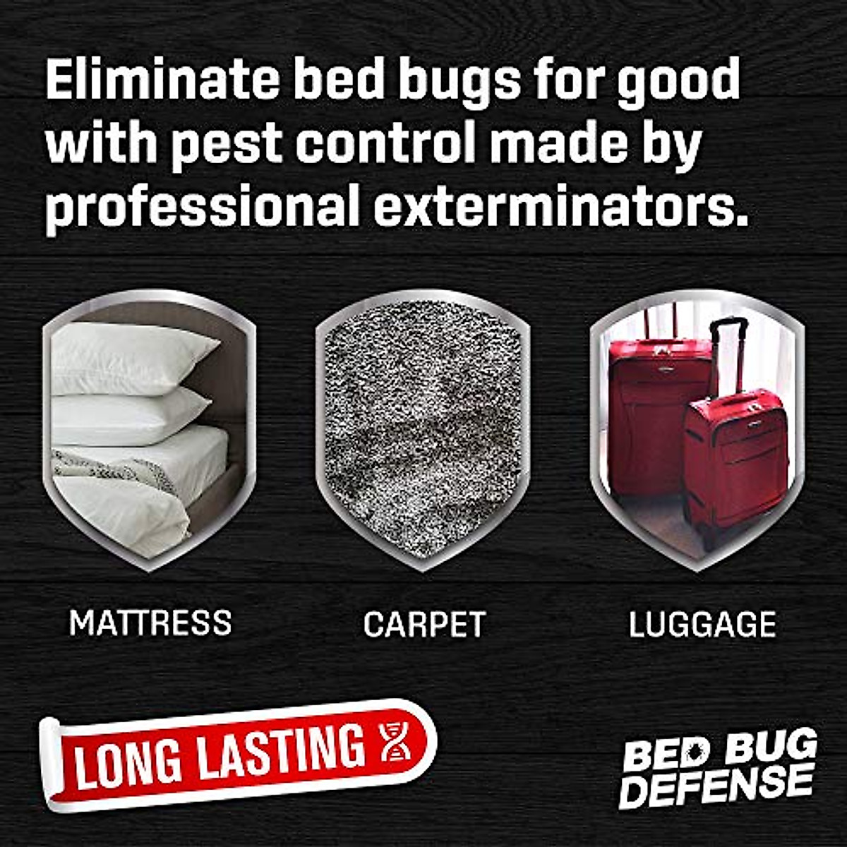 Exterminators Choice Bed Bug Defense Spray - Gallon Size - Effective Bed Bug Repellent for Bedding - Carpet - Furniture - Backpacks - Powerful Bed Bug Killer - Natural Bedbugs Killers Treatment