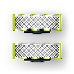 Philips OneBlade 2 Stainless Steel Replacement Blades for Face, Compatible with All OneBlade Beard Trimmers, Body Groomers, Electric Razors (Model QP220/50)