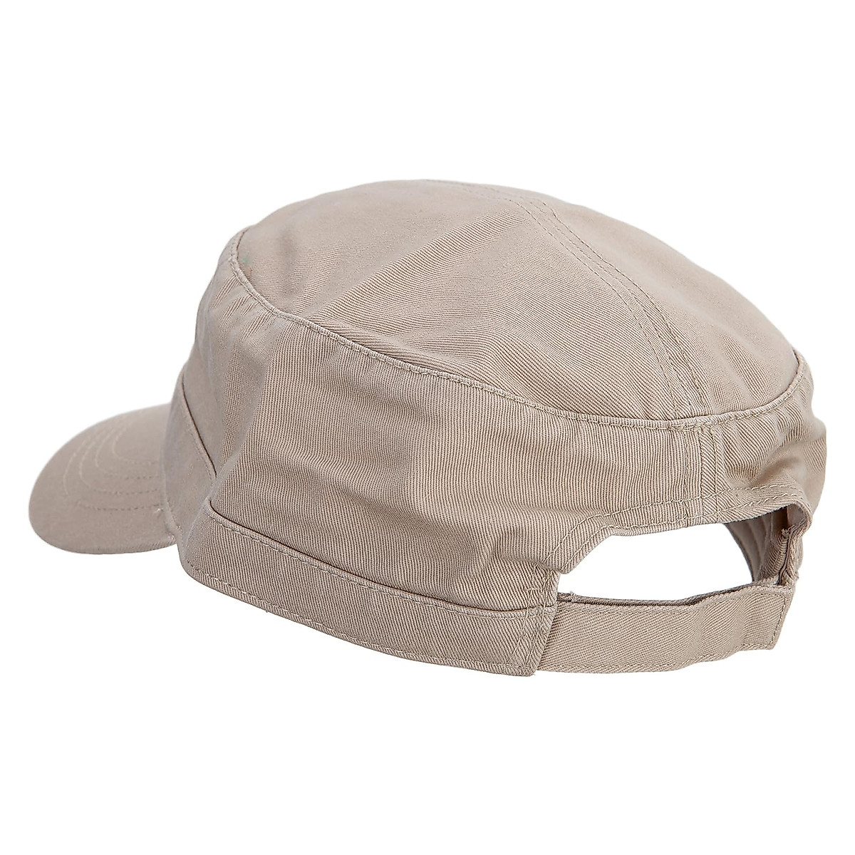 Fall Acorn Embroidered Garment Washed Adjustable Army Cap - Khaki OSFM