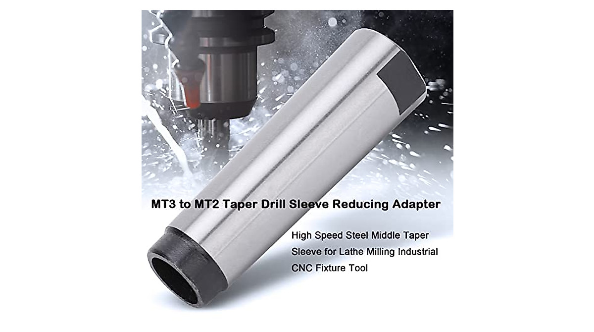 Eboxer MT3 to MT2 Taper Drill Sleeve Reducing Adapter, High Speed Steel ...