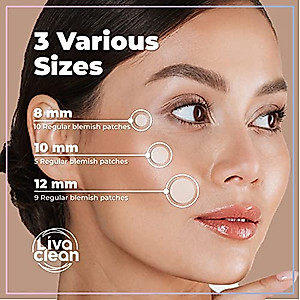 LivaClean 48 CT 24 Hydrocolloid Nose Strips & 24 Pimple Patches - Overnight Zits Pore Strip - Nose Hydrocolloid Patch for Oil Face - Large Nose Pimple Patch Mighty - Hero Acne Nose Patch Hydrocolloid