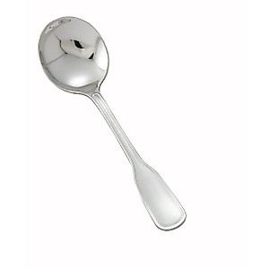 Winco 12-Piece Oxford Bouillon Spoon Set, 18-8 Stainless Steel,Silver