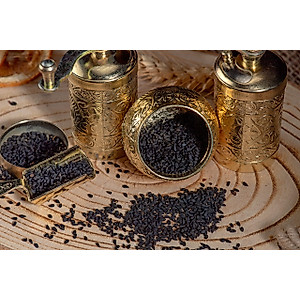 Salt And Pepper Grinder Set - Herb / Pepper Grinder Mill - Spice / Coffee Bean Grinder -Manual (Gold)