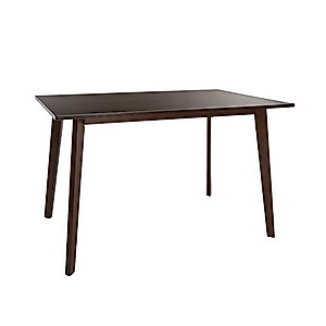 Zenvida Mid Century 5 Piece Dining Set Wood Table Fabric Chairs Seats Four