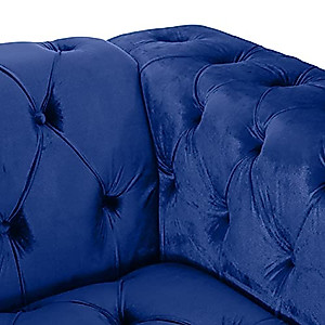 Christopher Knight Home Sagewood Sofas, Navy Blue + Espresso