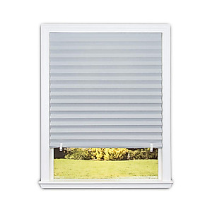 Redi Shade No Tools Original Room Darkening Pleated Paper Shade Gray, 36 in x 72 in, 6 Pack