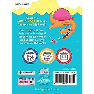 Baby Dinosaur - Silicone Touch and Feel Board Book - Sensory Board Book