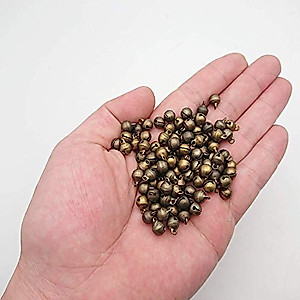 6mm Bronze Jingle Bell/Small Bell/Mini Bell DIY Bracelet Anklets Necklace Knitting/Jewelry Making,100pcs