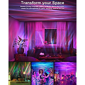 Star Projector, 4 in 1 Galaxy Projector for Bedroom, Bluetooth Speaker White Noise & Remote Control, 18 Light Effects Northern Night Light Aurora Projector for Kids/Adults/Gifts