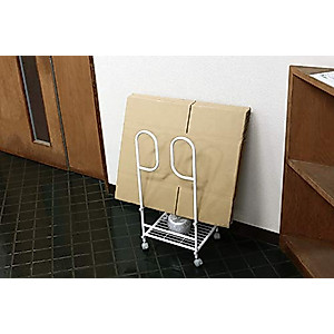 Azwil DBS01 Cardboard Stocker, White, Casters